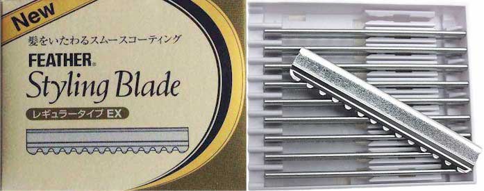 Ruby Red Hair Razor and Box of Feather Blades - Kissaki Shears